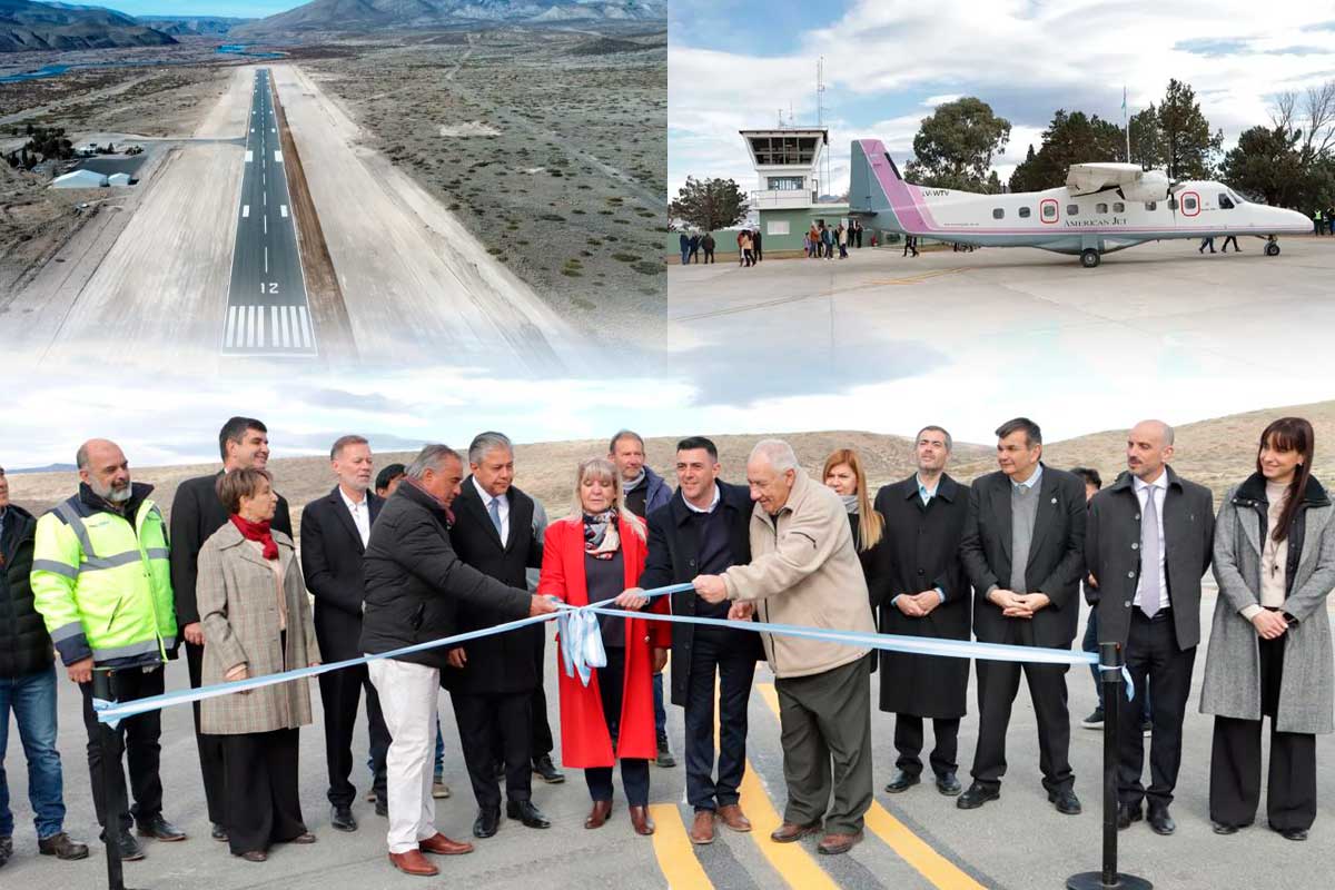 Con obras que lo dejaron a nuevo, reinauguraron el Aeropuerto de Chos ...